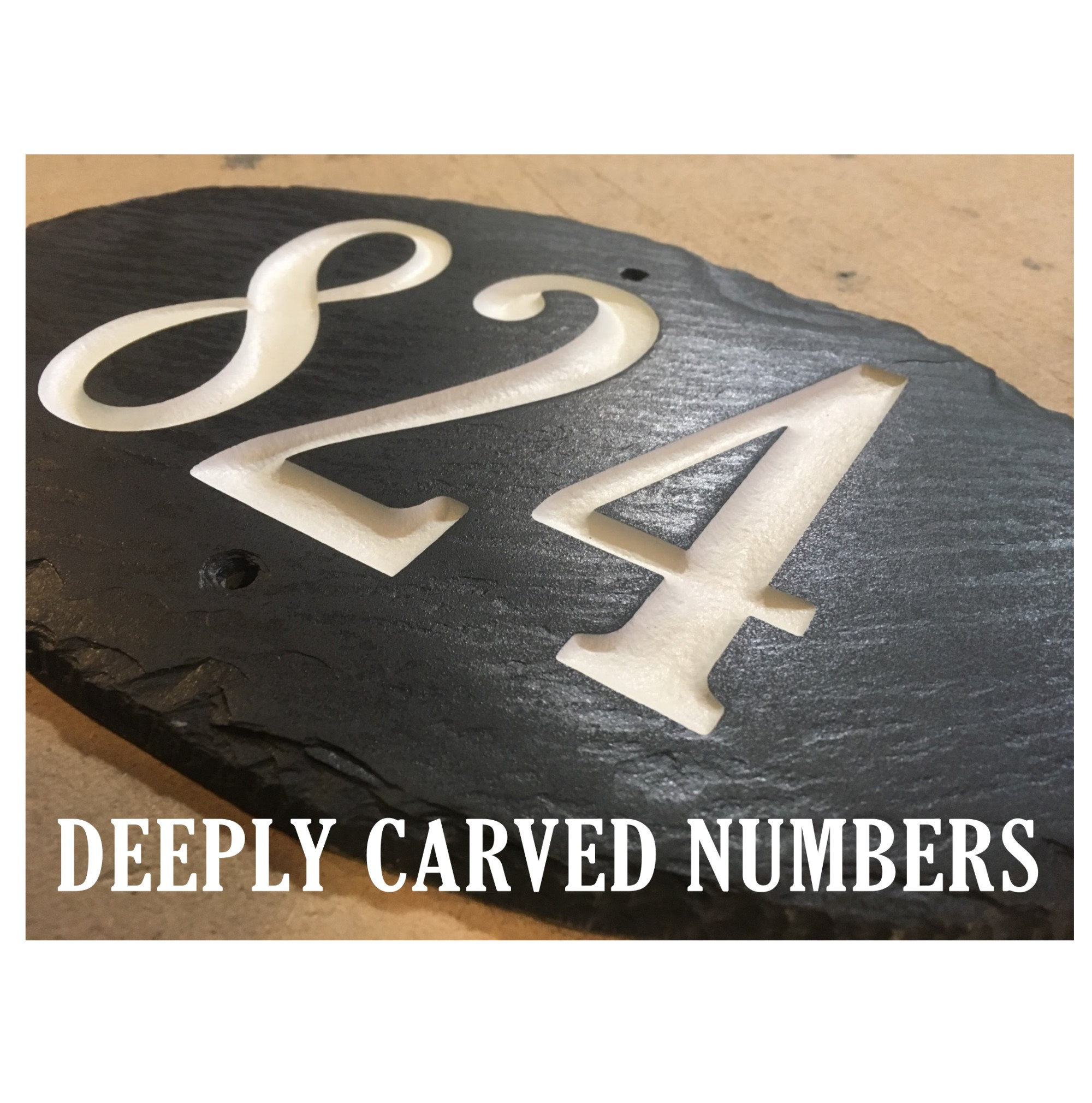 SLATE ADDRESS MARKER Sign Carved Numbers With Lawn / Yard - Etsy Canada