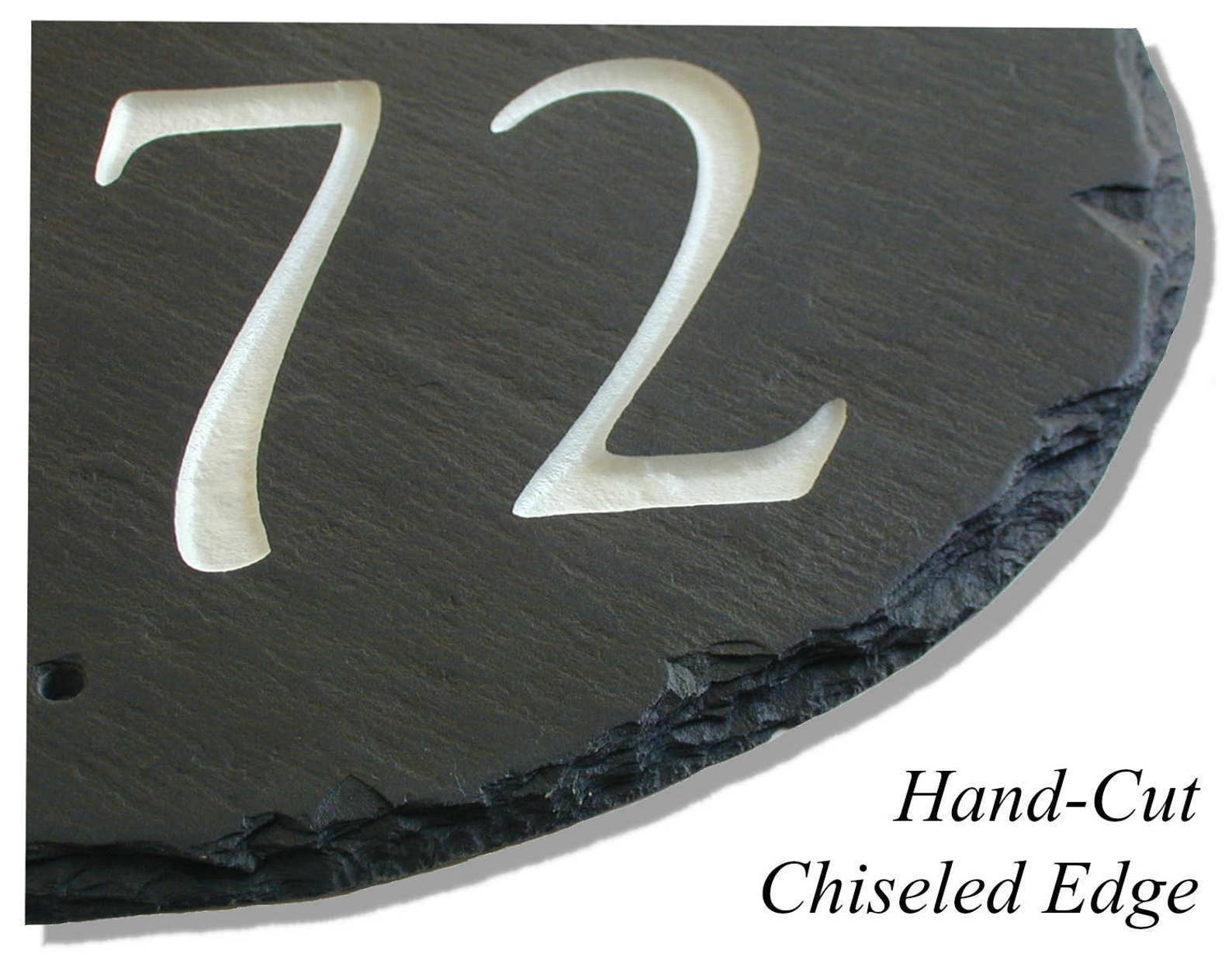 STONE House Numbers Slate Address Plaque / LAWN STAKE / Carved - Etsy
