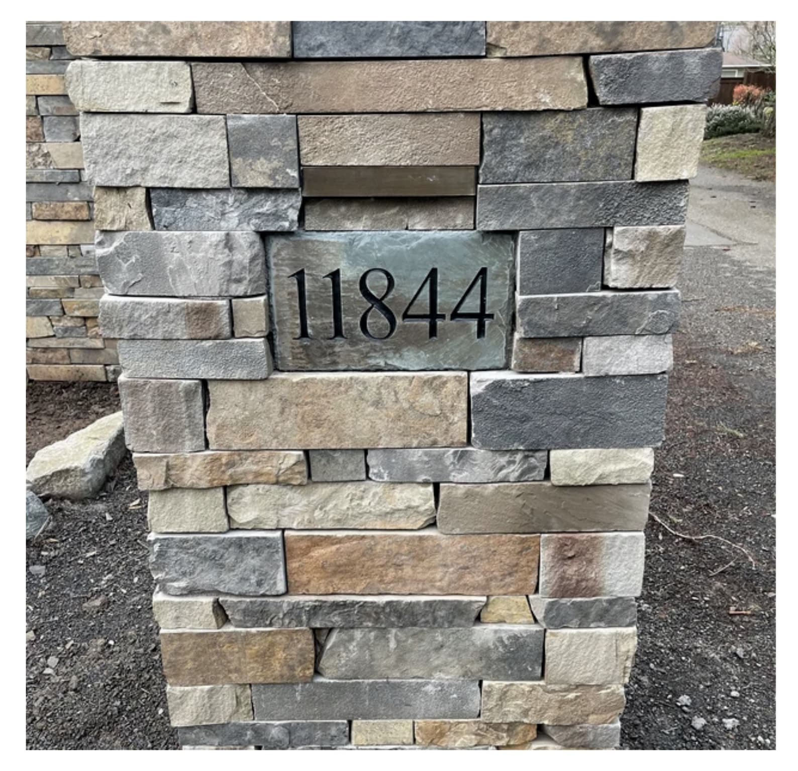 Custom CARVED Address Stone House Numbers Slate House Plaque | Etsy