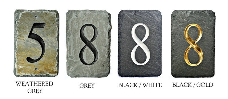 ADDRESS SIGN carved Stone House Number / Marker Plaque / - Etsy Canada