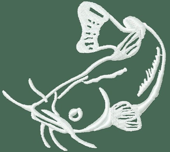 Instant Download Applique Catfish Embroidery Design Machine - Etsy