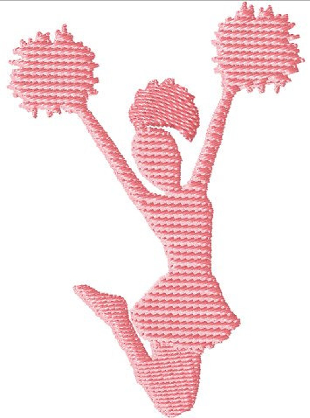 Instant Download Cheerleader - Machine Embroidery Design - Digitized ...