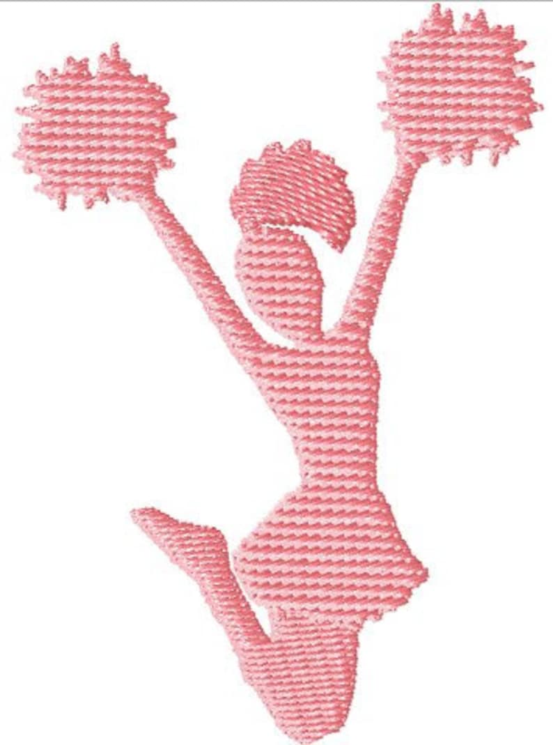 Instant Download Cheerleader - Machine Embroidery Design - Digitized ...