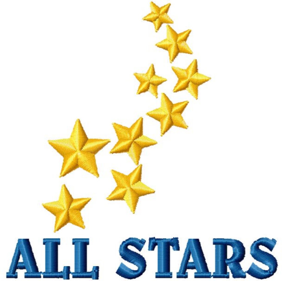 Embroidery Design Champions Sports Teams Varsity Junior Stars - Etsy