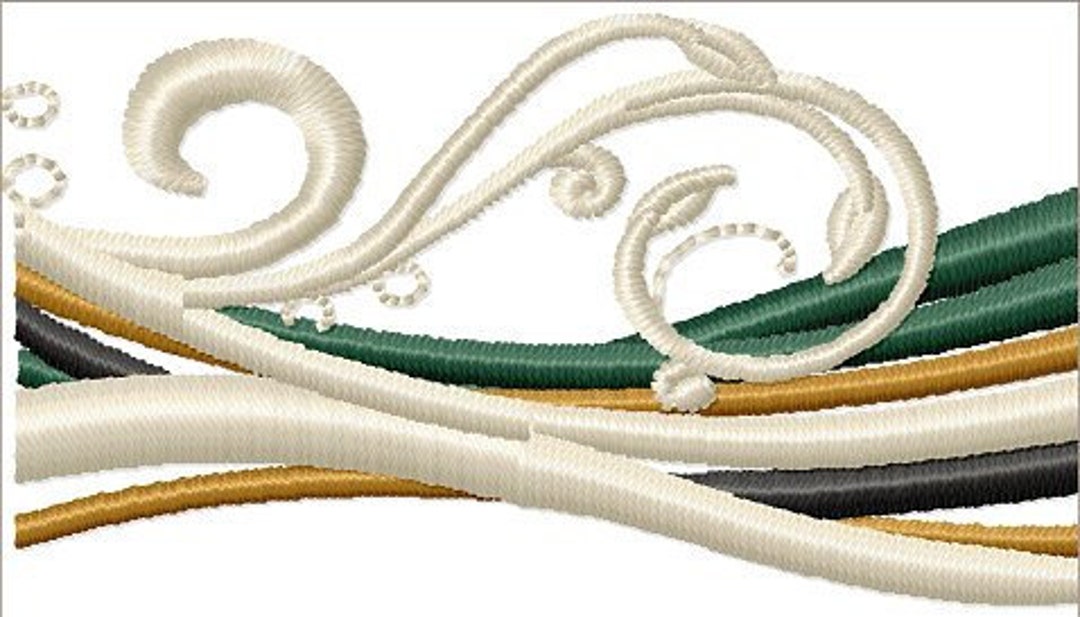 Instant Download Horizontal Vines Embroidery Design - Machine ...