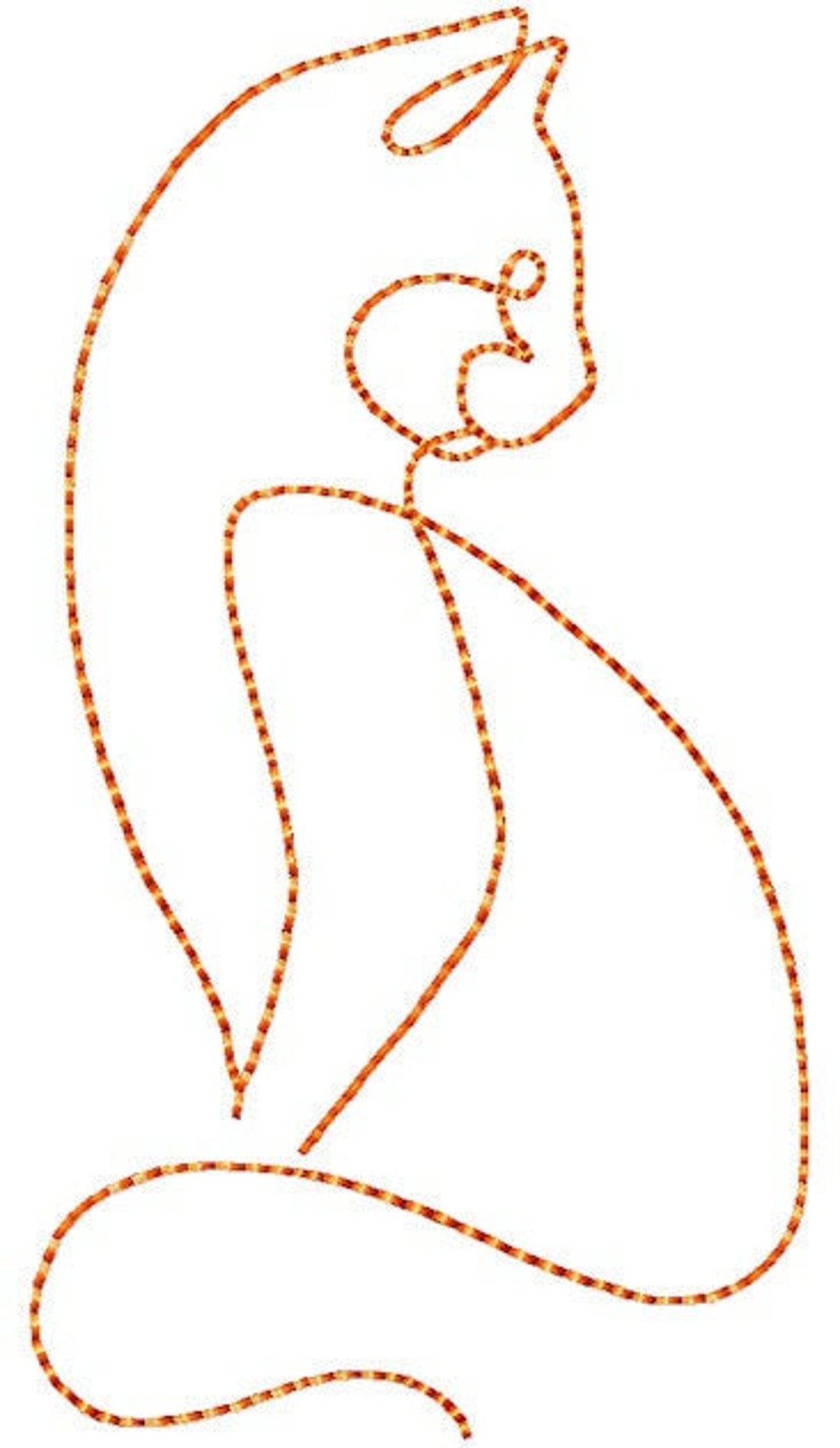 Cat Outline - Machine Embroidery Design - Cute Cat Embroidery Design ...