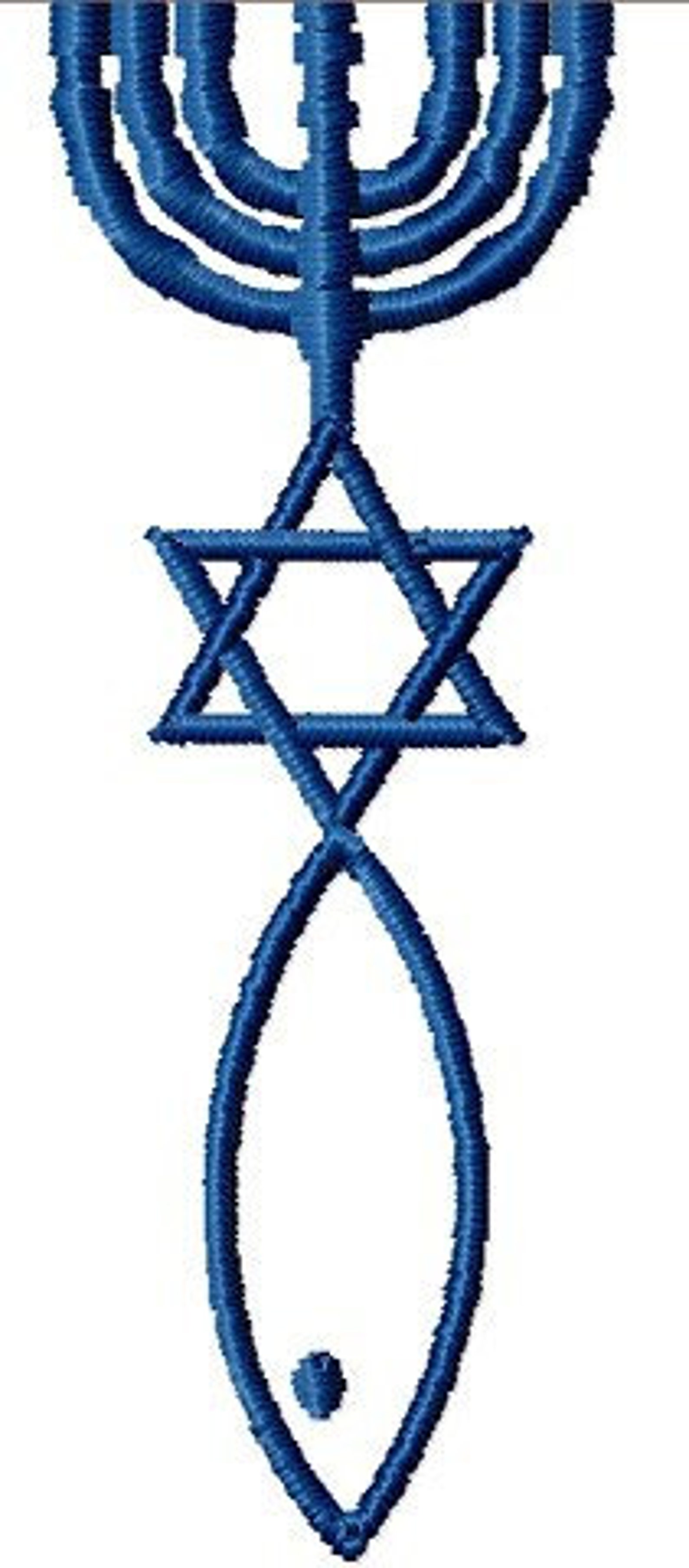 Instant Download Messianic Judaism Symbol Embroidery Design - Machine ...