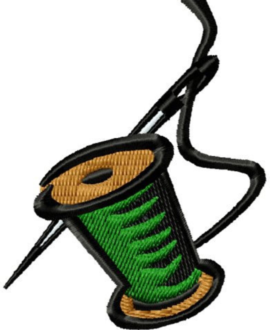 Instant Download Needle & Spool Embroidery Design - Handmade Embroidery ...