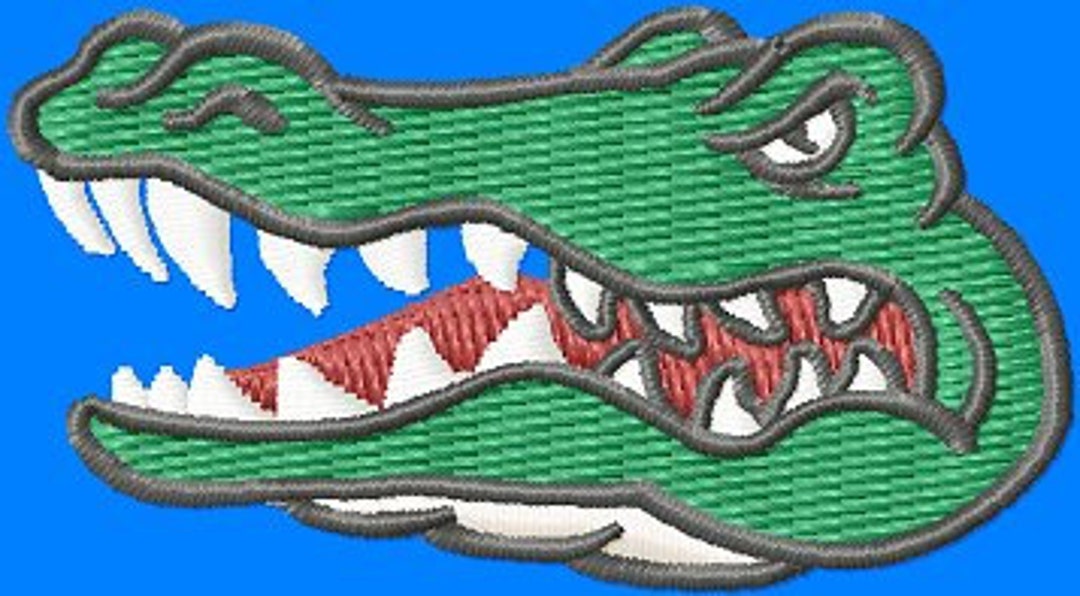 Instant Download Gator Head Machine Embroidery File -handmade ...
