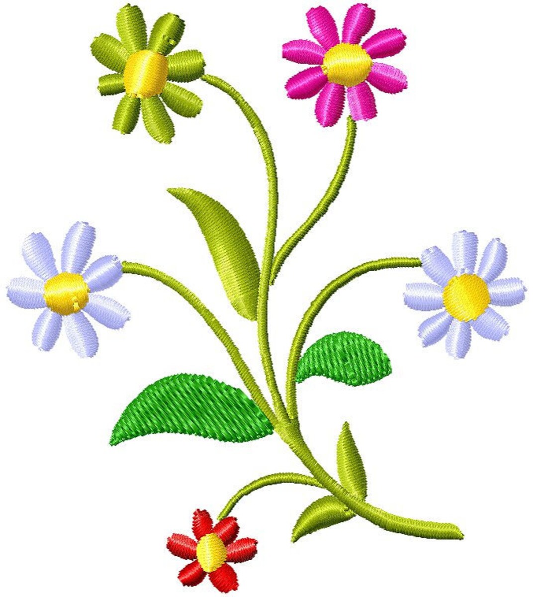 Instant Download Flowers Floral Display Embroidery Design - Machine ...