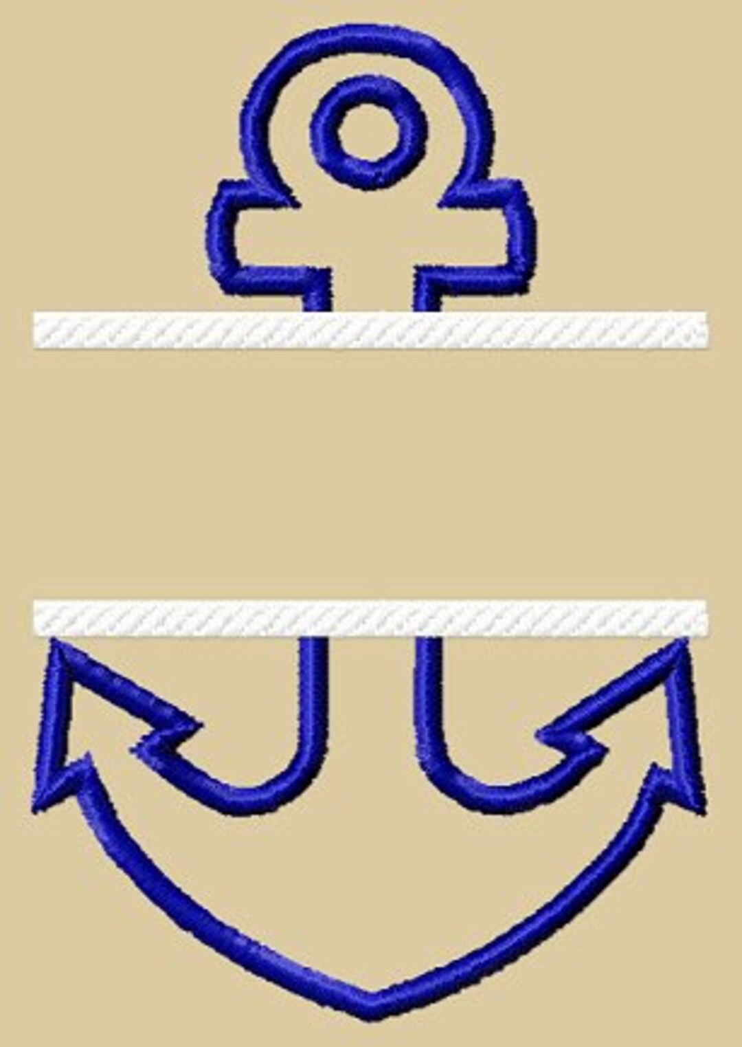 2 Piece Anchor Applique Embroidery Design - Machine Embroidery Design ...