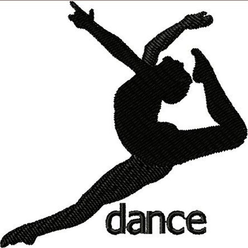 Dancer Embroidery Design - Etsy