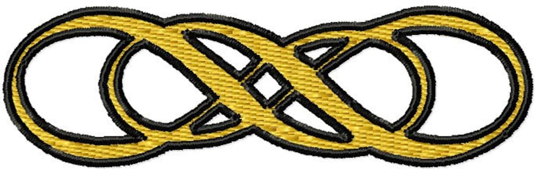 Instant Download Double Infinity Symbol Embroidery Design - Machine ...
