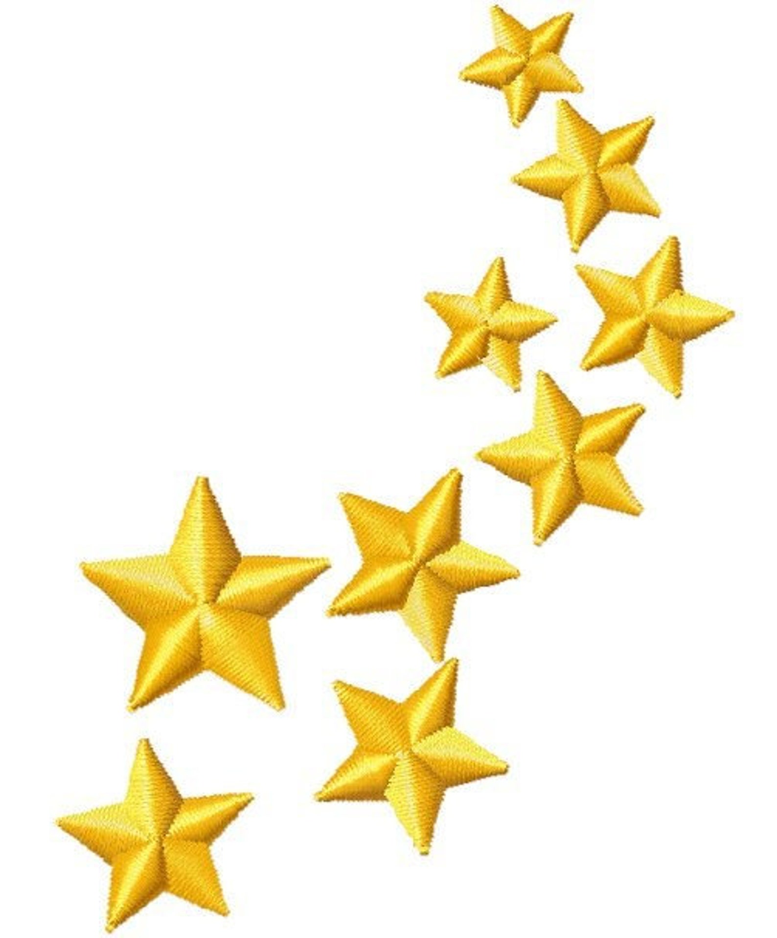 Star Swirl- Machine Embroidery Design - Star Embroidery Design - Sky ...