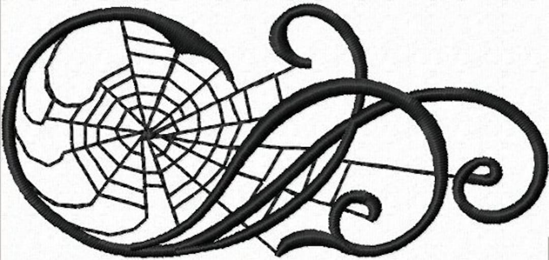 Instant Download Halloween Fancy Spider Web Embroidery Digitized ...