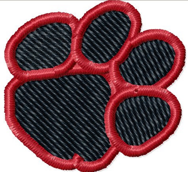 Instant Download Small Paw Angled Embroidery Design - Handmade ...