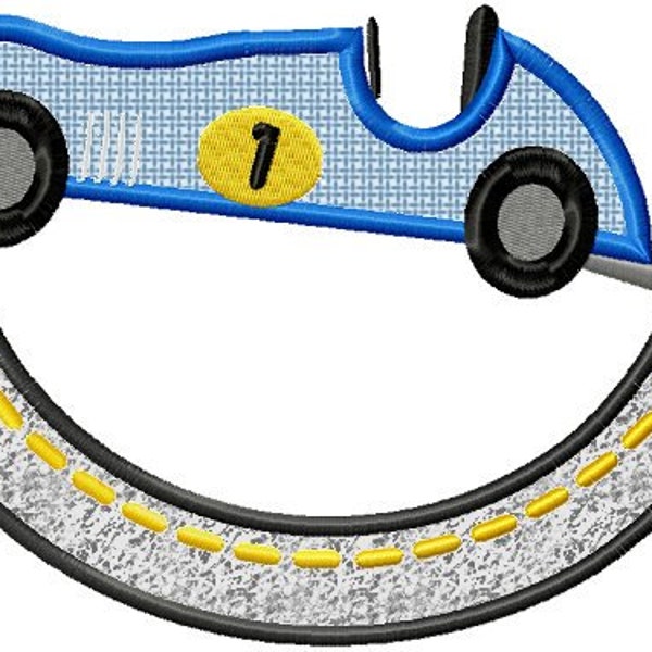 Applique Race Car - Etsy