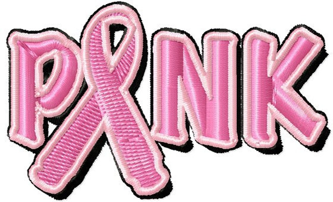 Instant Download Pink Ribbon Logo Embroidery Design - Machine ...