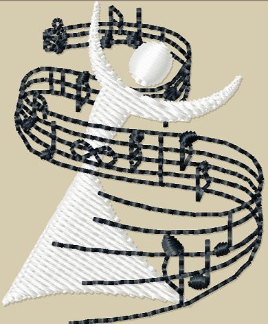 Instant Download Singer Musical Notes Embroidery Design Machine ...