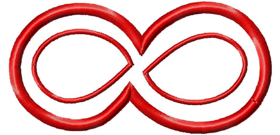 Instant Download APPLIQUE Infinity Symbol Embroidery Design - Machine ...