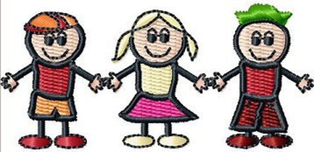 Instant Download 3 Children Embroidery Design Machine Embroidery File ...