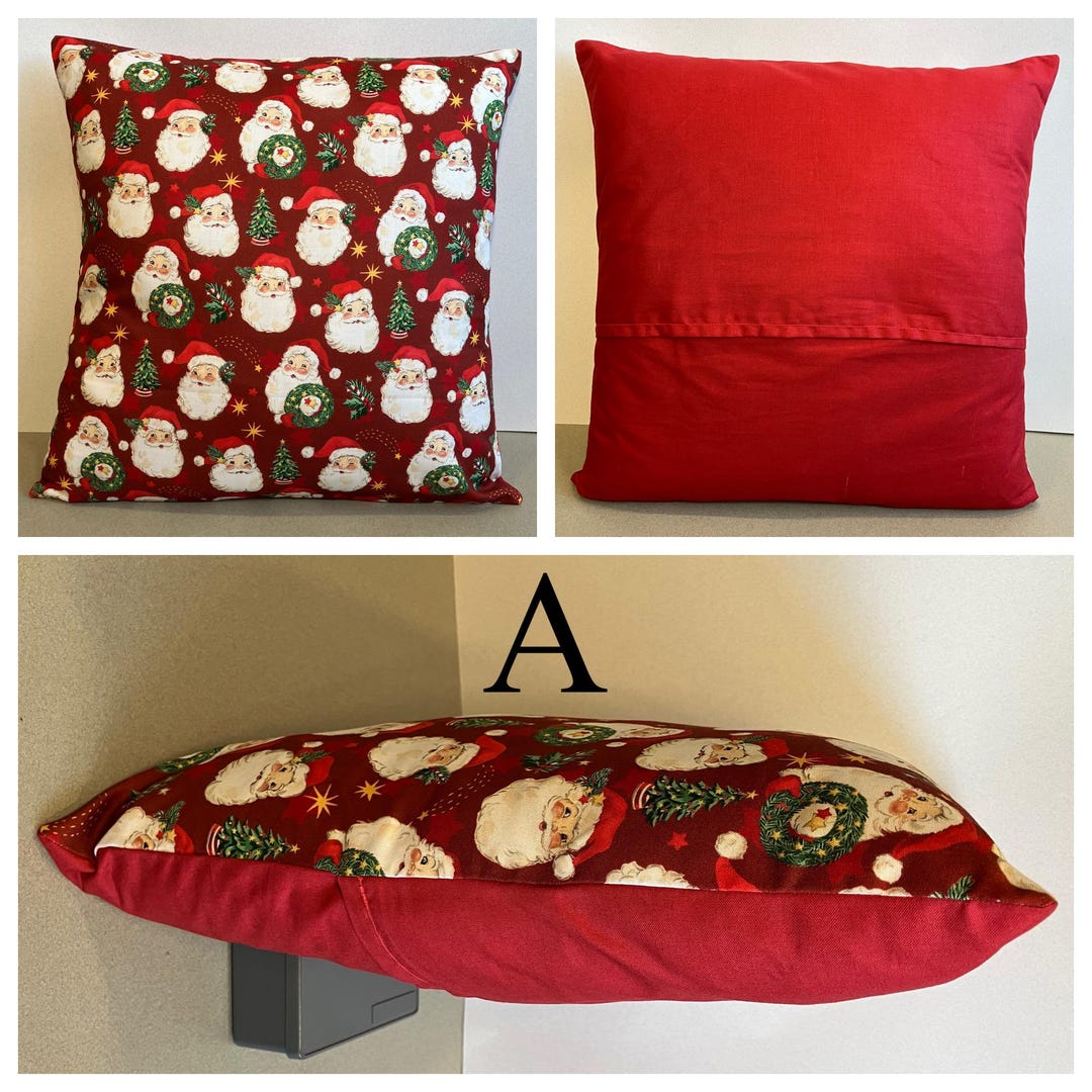 Interchangeable 16x16 Indoor Throw Pillow in Winter/christmas Patterns ...