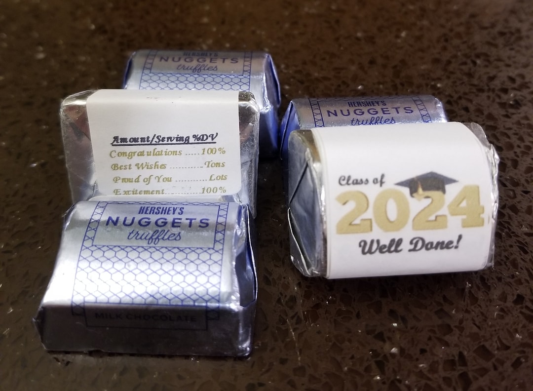 30 Personalized Graduation Nugget Candy Bar Wrappers - Etsy