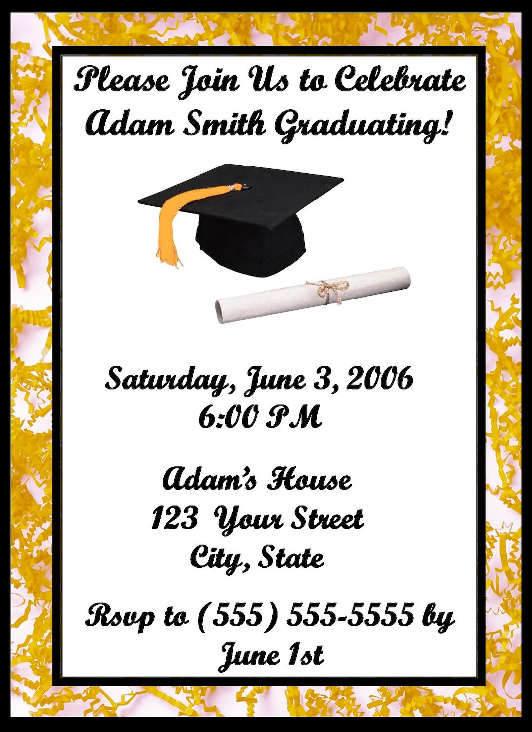 20 Personalized Graduation Party Invitations - Etsy