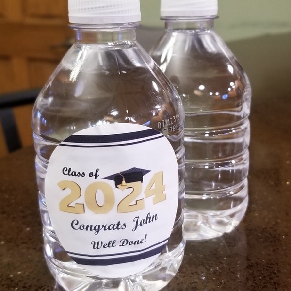 Graduation Water Bottle Label - Etsy
