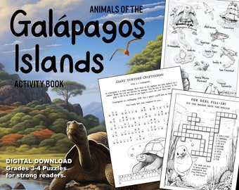 Fascinating Animals of the Galapagos Study 5-10 Yrs Old - Etsy Canada
