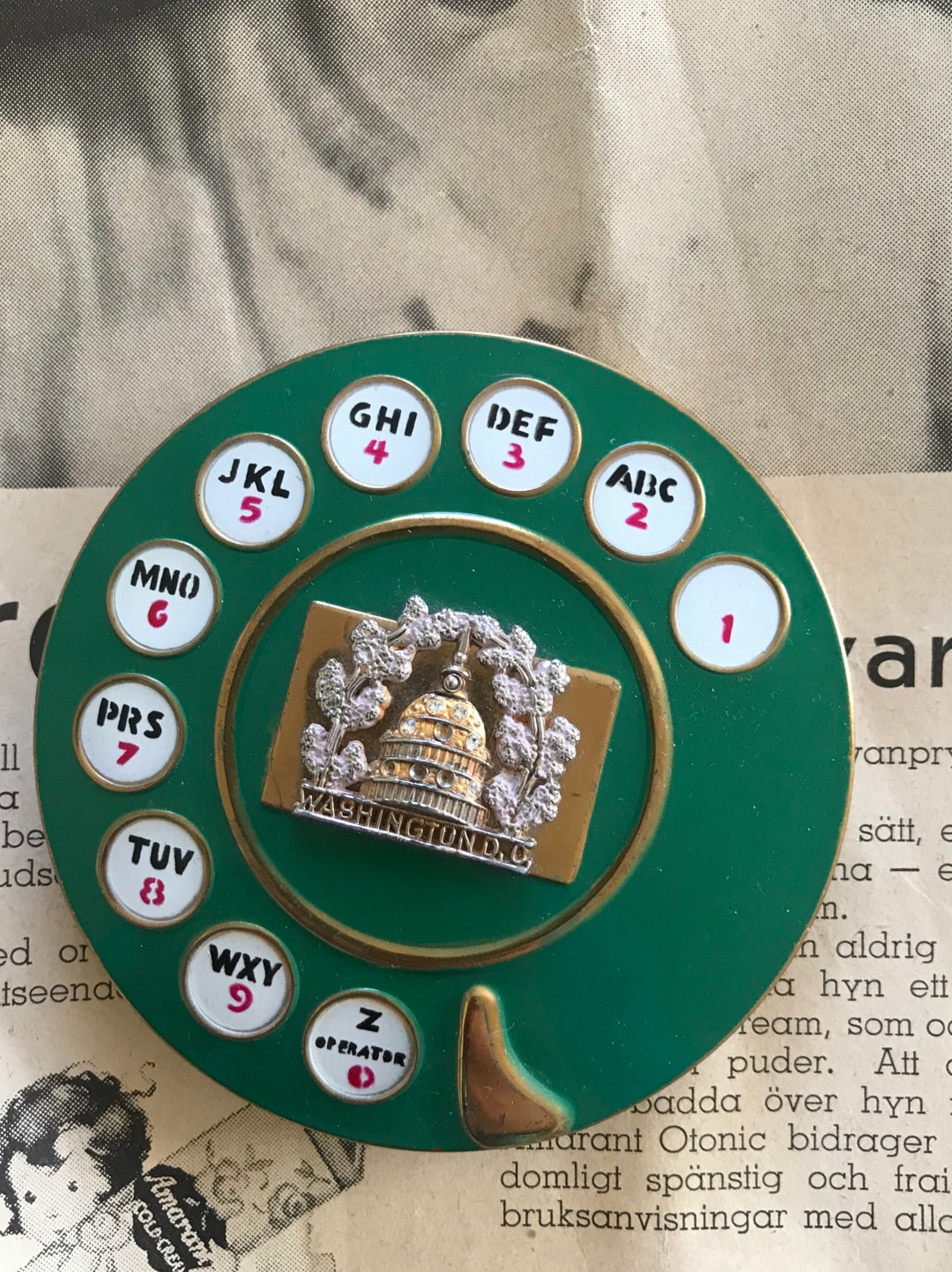 Vintage Makeup Compact 1950s Washington D.C Schiaparelli Salvador Dali ...