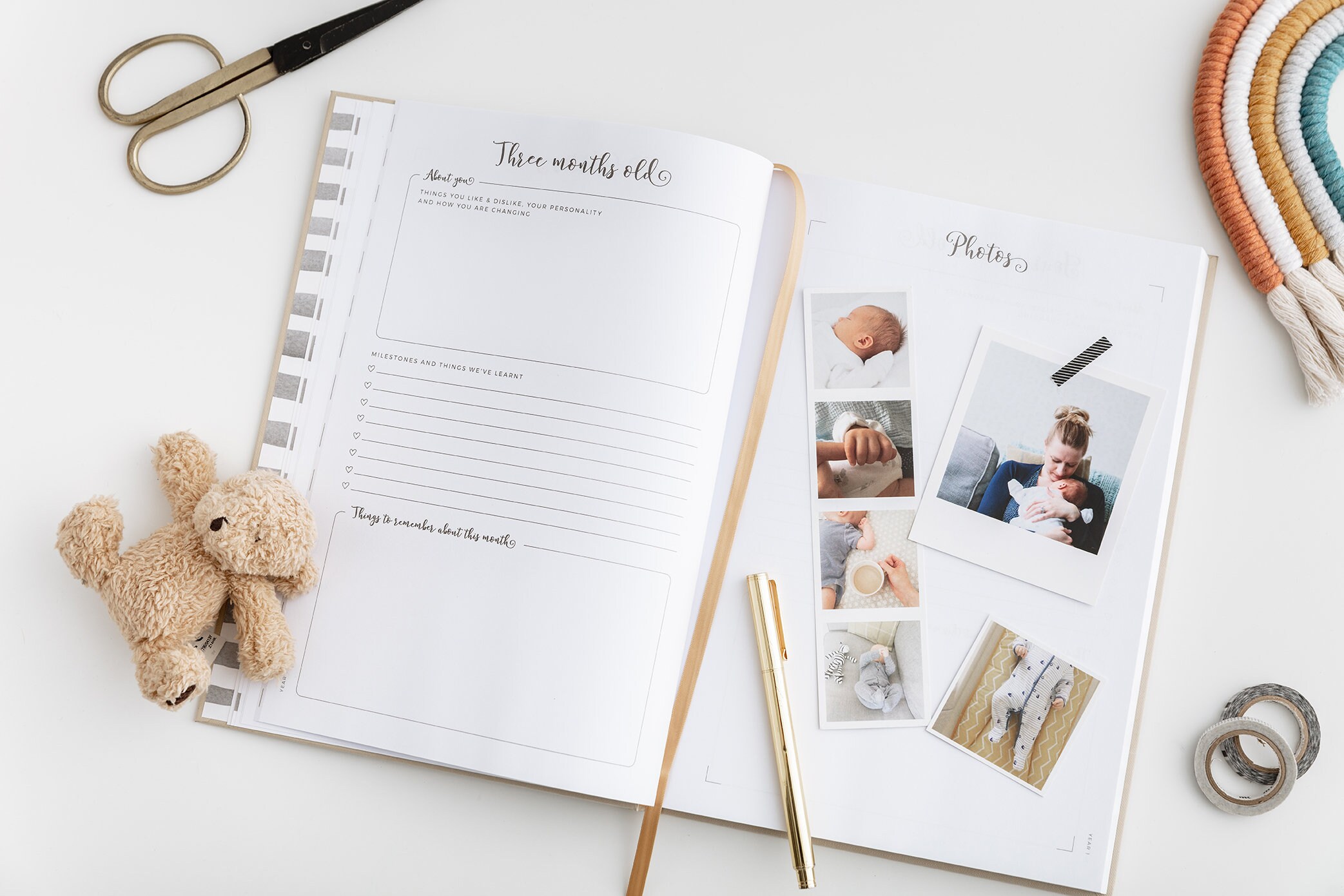 Personalised Childhood Memory Journal 0-18 years baby | Etsy