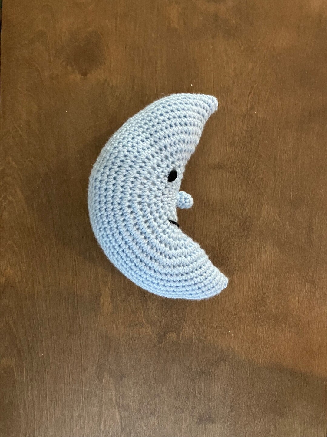 Crochet Blue Moon Plushie: Amigurumi Nursery Decor - Etsy