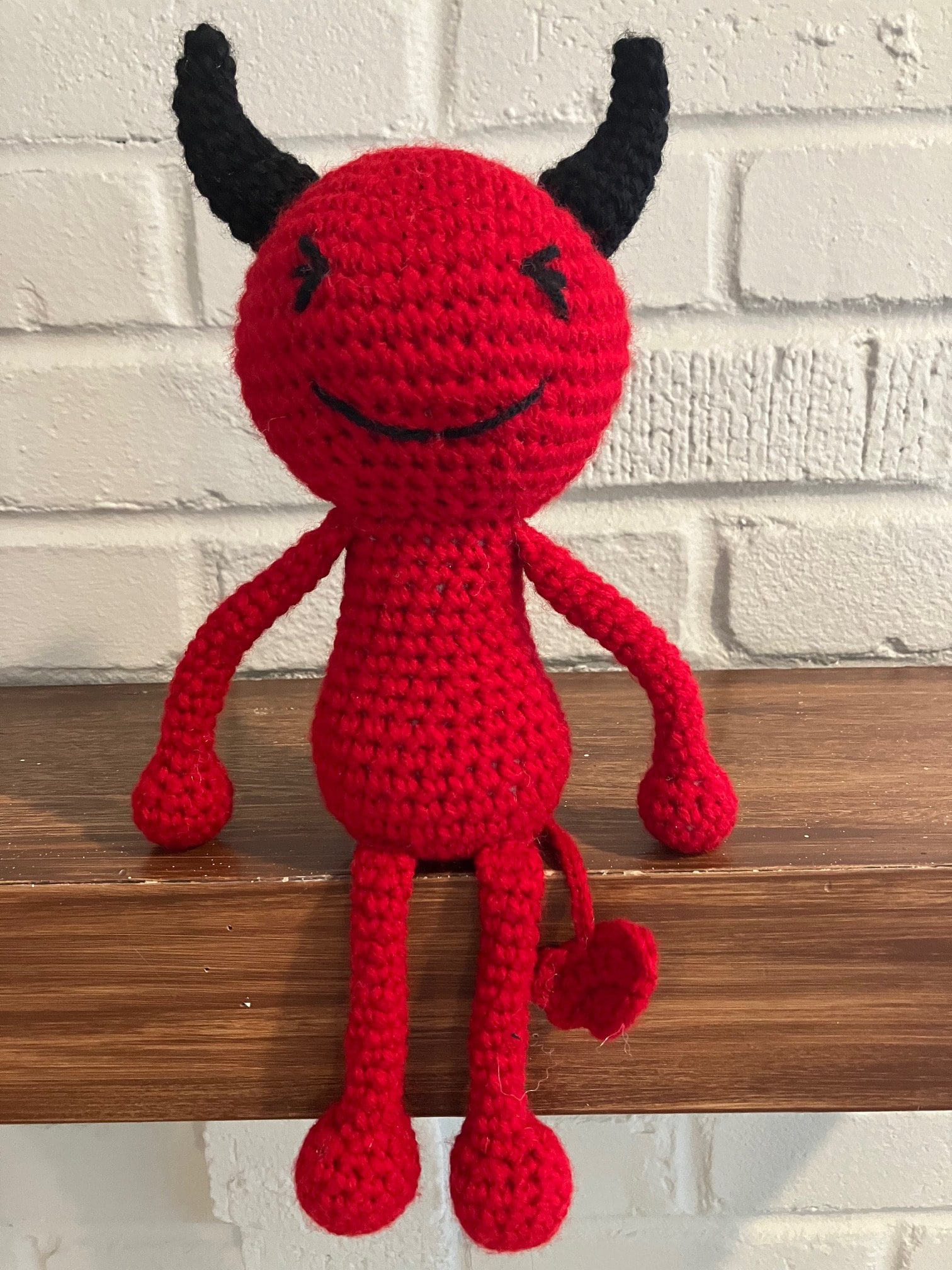 Crochet Stuffed Devil Doll/ Plushie Devil/ Toy Devil - Etsy