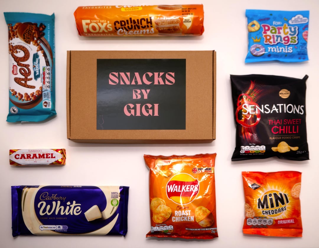 The Starter- Mystery British Snack Box: UK Candy, Chocolate & Crisps - Etsy