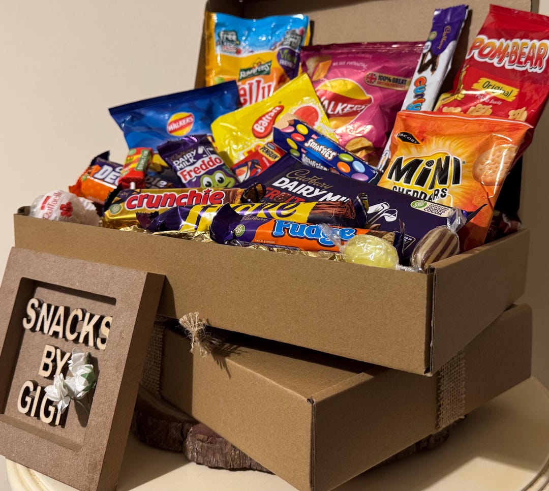 British Mystery Snack Box – Sweets, Chocolate, Crisps/chips, Treats ...