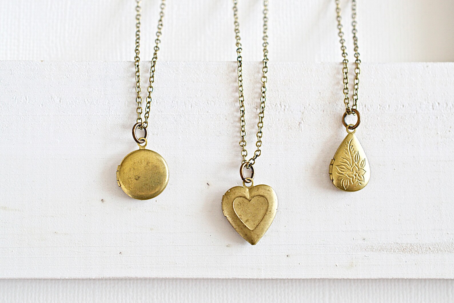 Vintage Dainty Locket, Keepsake Mini Locket, Brass Layering Necklace ...