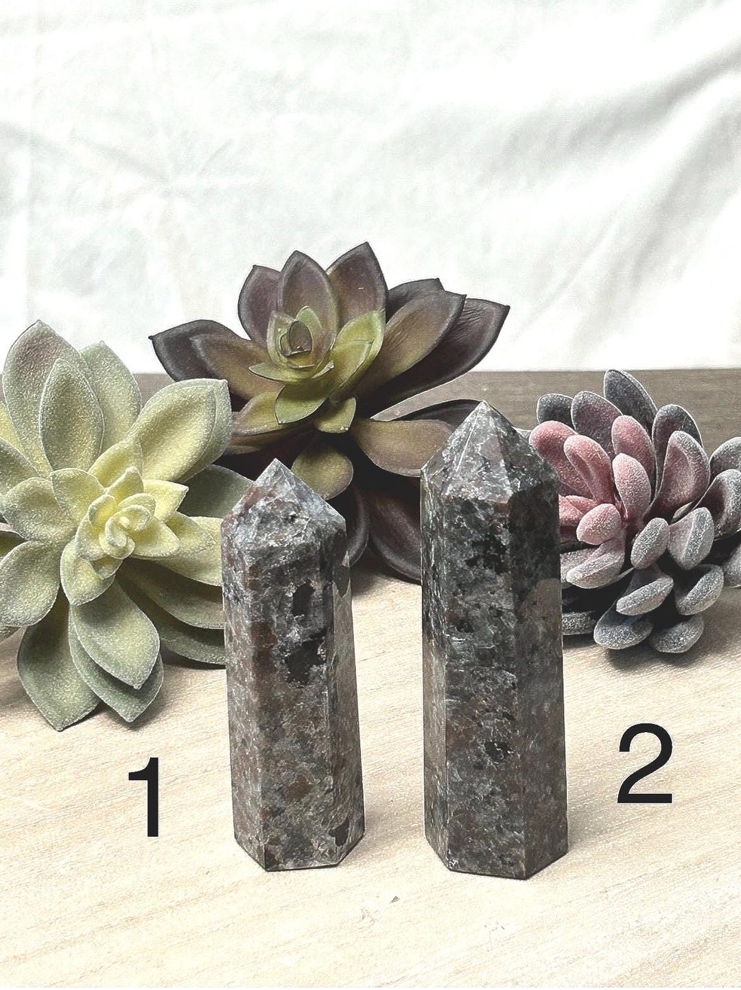 Yooperlite Crystal Tower – UV Reactive Sodalite Stone, Polished Point ...