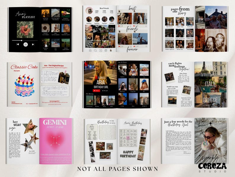 Editable Birthday Magazine for Best Friend – DIY Gift for Her – Canva ...