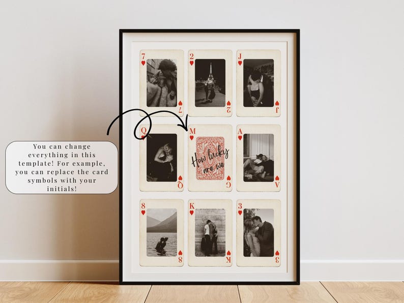 Custom Playing Cards, How Lucky Are We Print, Personalized Prints for ...