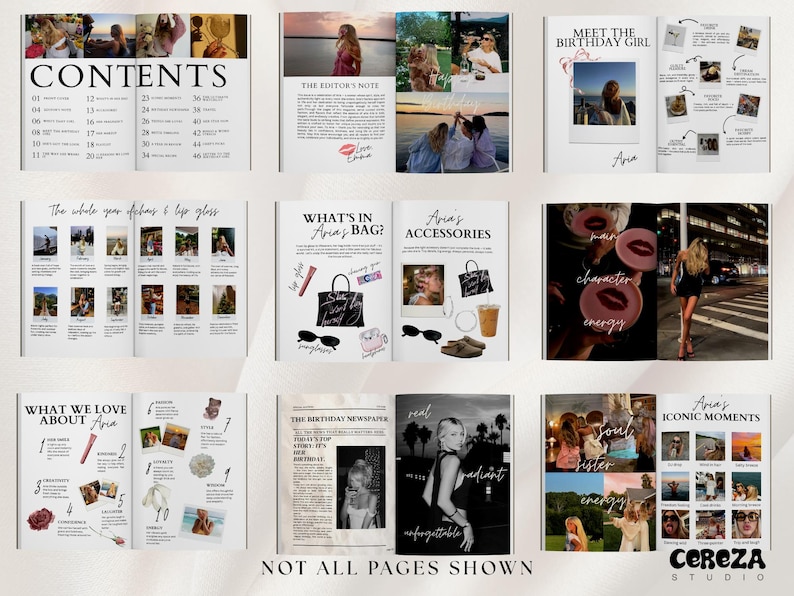 Editable Birthday Magazine for Best Friend – DIY Gift for Her – Canva ...