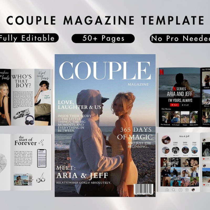 Personalized Couple Magazine - Etsy
