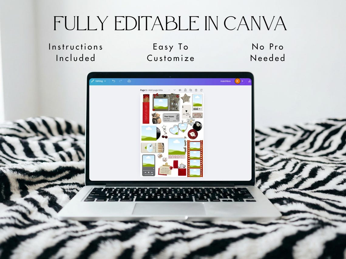 Poster Collage Matchbox Personalizzato – Template Canva Modificabile ...