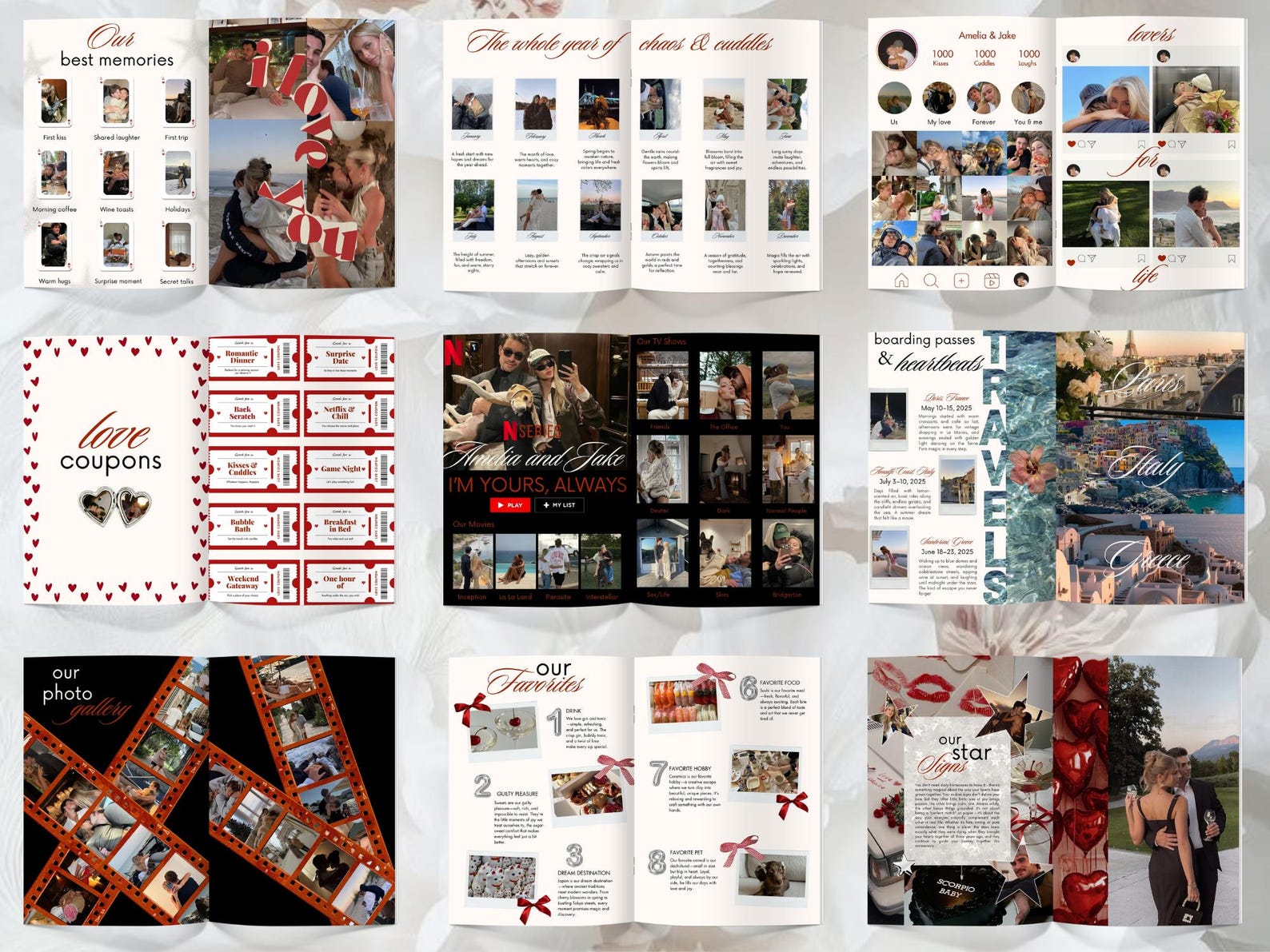 Personalized Couples Anniversary Magazine Template | Anniversary Gift ...