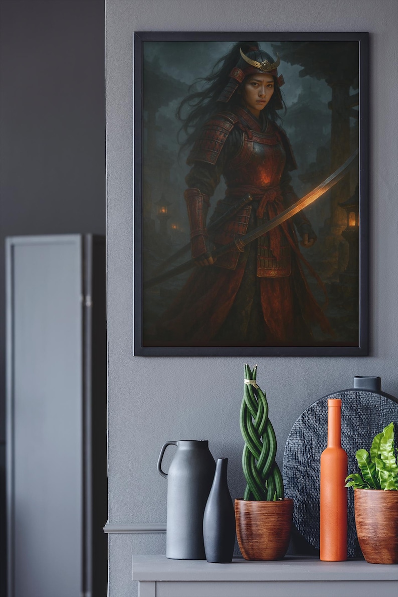Cinematic Detailed Onna-bugeisha Warrior Portrait | Japanese Samurai ...