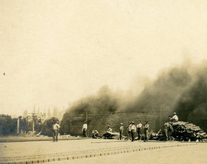 Antique Photo that Terrible Fire Vintage Photograph Picture, Paper ...