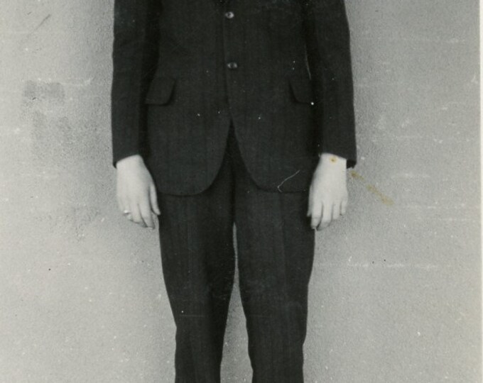 Vintage Photo heavy Hands Man Standing Awkward Pose, Old Snapshot 82 - Etsy