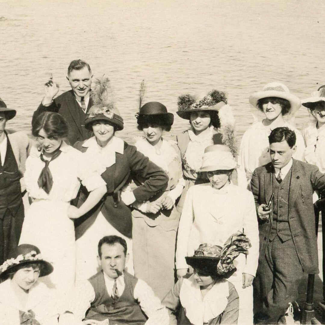 Antique Photograph - "fancy Hats and Fancy Dudes" - Men Women Friends ...