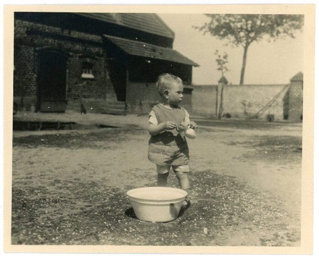 Antique Photograph farmyard Cutie Barnyard, Homestead, Barn, Child, Boy ...