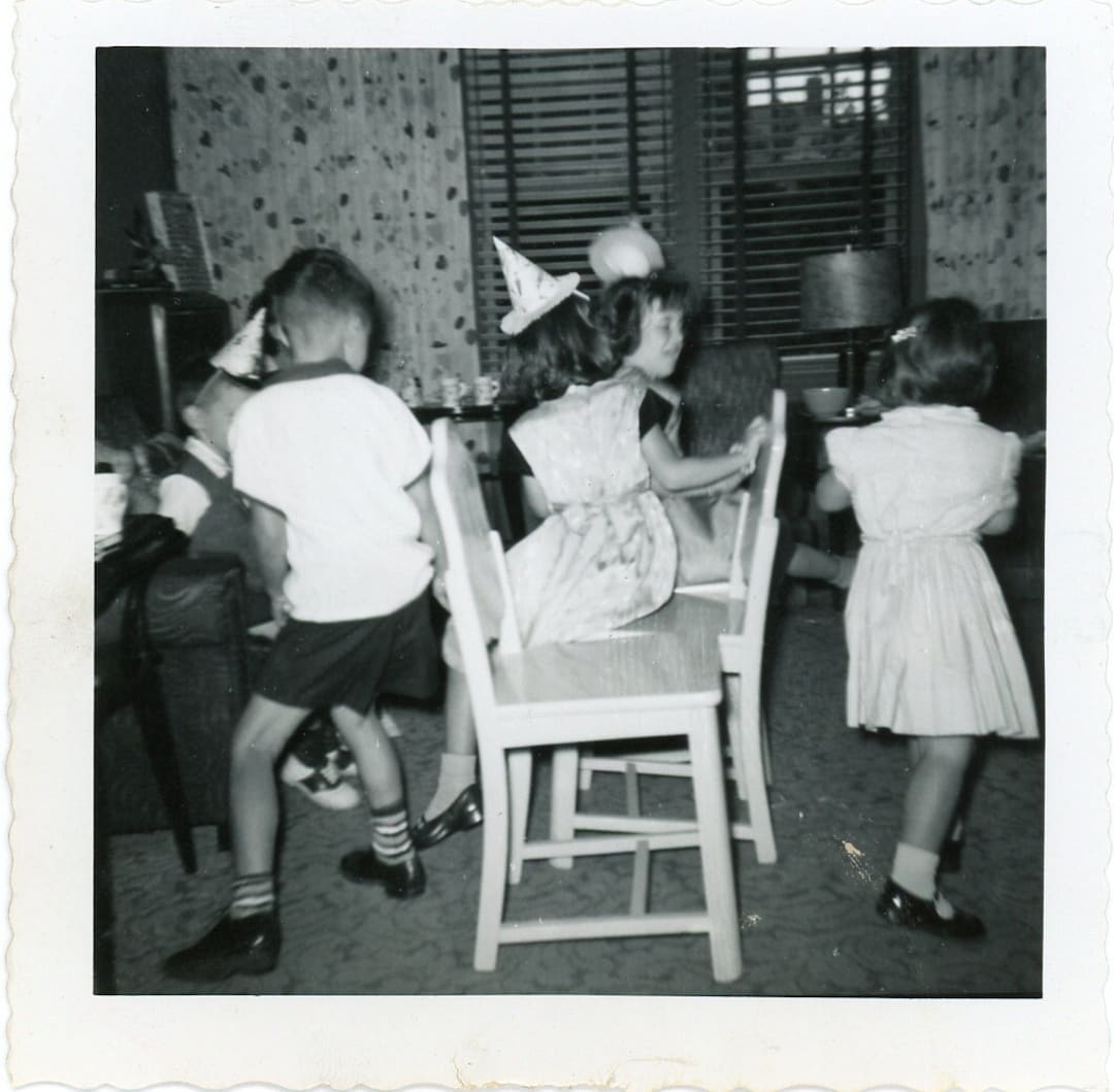 Black and White Photo - "playing Musical Chairs" - Americana, Childrens ...